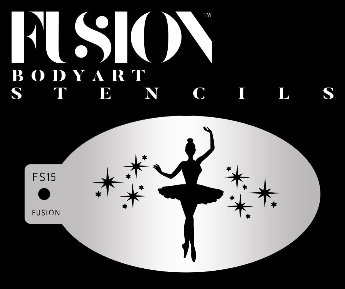 Star Ballerina Face Paint Stencil - FS15 - Fusion Body Art