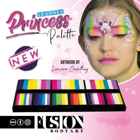 Easy Rainbow Butterfly Face Paint Tutorial – Fusion Body Art