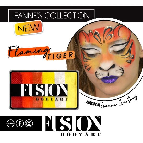 Tiger Face Paint Tutorial – Fusion Body Art