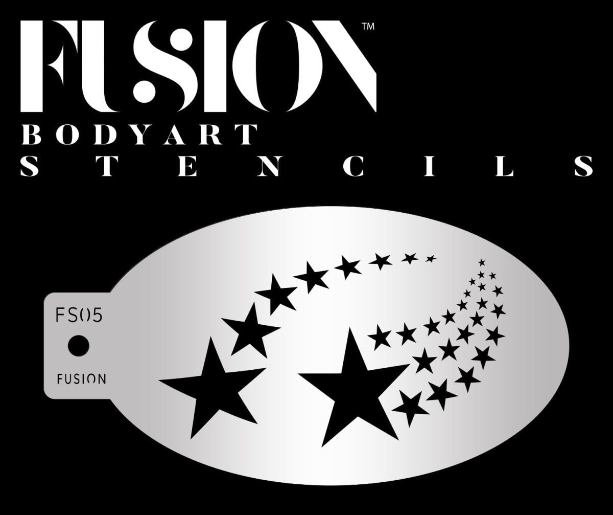 STARS & HEARTS - Face Paint Stencils – Fusion Body Art